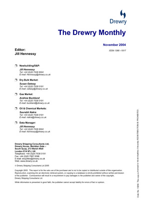 "The Drewry Monthly - November 2004" by Drewry Shipping Consultants