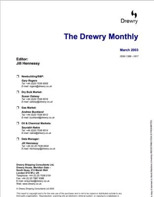 "The Drewry Monthly - March 2003" by Drewry Shipping Consultants